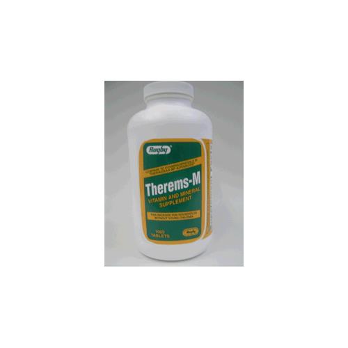 Rugby Therems M Vitamin And Mineral Supplement 1000 Tablets 5364661102 ...
