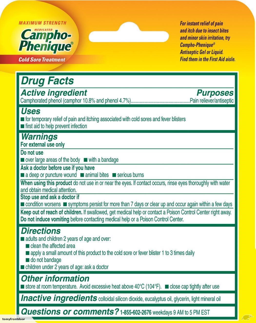3 Pack Campho Phenique Maximum Strength Cold Sore Treatment Gel 0.23 Oz ...