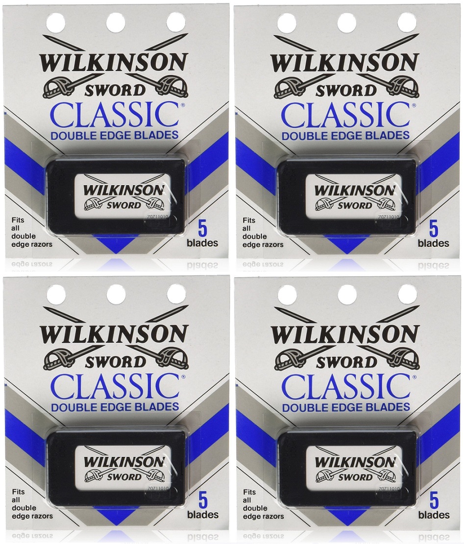 Wilkinson Sword Classic Double Edge Razor Blades 4 Packs Of 5 20 Blades ...