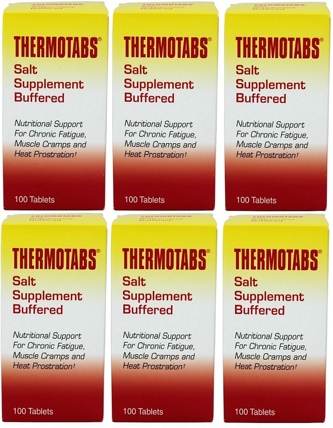 6 Pack Thermotabs Salt Supplement Buffered Tablets 100 ea 38485863353 ...